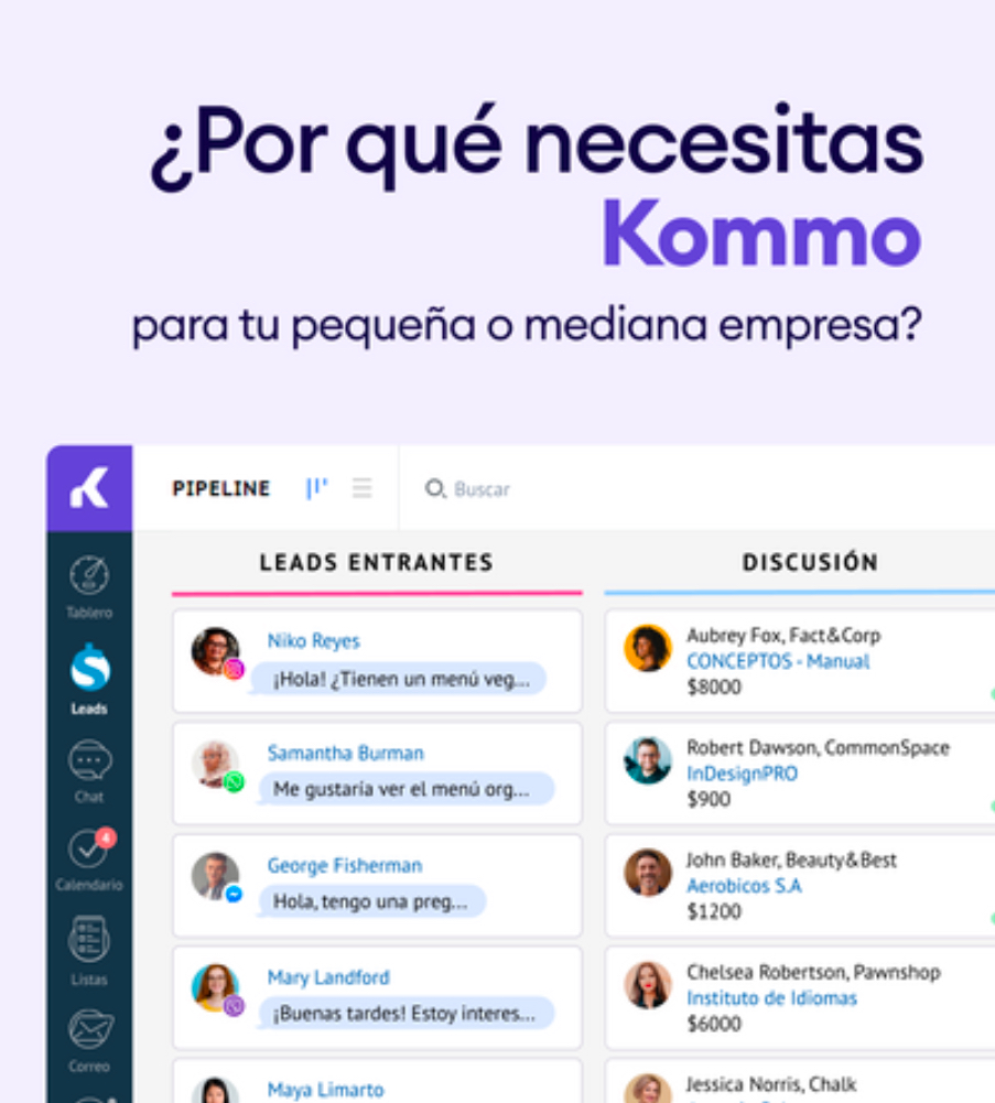 Transforma la manera en que gestionas tu negocio con Kommo! 🚀 • NexTechOne